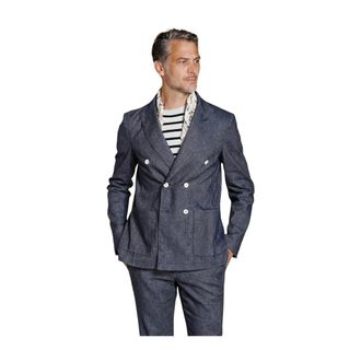 Mason's Homme, Vestes, Bleu, Taille: 2XL Blazer d&eacute;t&eacute;