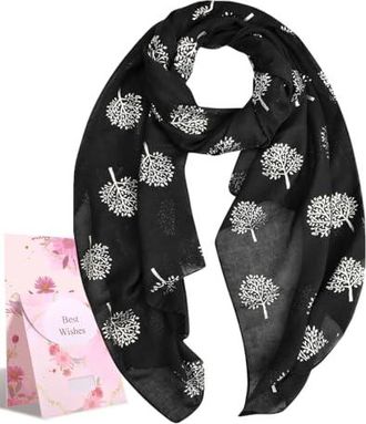 Heekpek Foulard Echarpe Femme Echarpe Foulard Paillettes Imprimé Écharpe Foulard Wraps Foulard Imprimé Mûrier Femme Mode Foulard Paillettes- Taille Unique -No