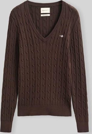 GANT Regular Fit Pullover aus Baumwoll-Mix mit Logo-Stitching