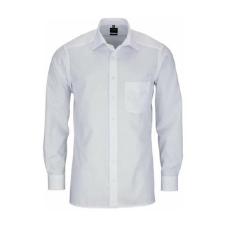 Olymp Langarm Businesshemd - - Shirts - Herren - Wei&szlig; - S