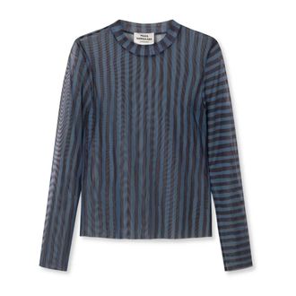 Mads Norgaard Long Sleeve Hauts - Femme - Blouses et Chemises - Multicolore - Taille: 36 FR