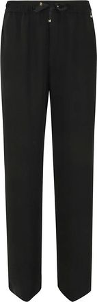 Herno Femme, Pantalons, Noir, Taille: 38 FR Cotton Blend Track Pants