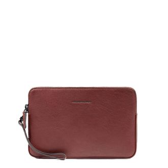 Piquadro Leder-Handgelenktasche - - Bags - Herren - Braun - ONE SIZE