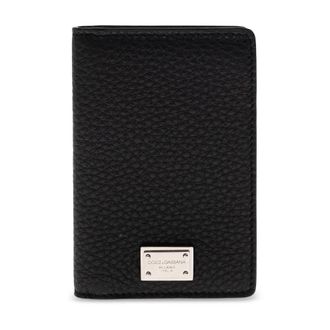 Dolce & Gabbana Porte-cartes en cuir avec logo - Homme - Accessoires - Noir - Taille: ONE Size