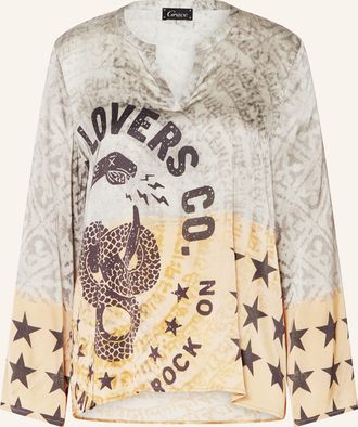 Grace Grace Blusenshirt Aus Satin grau