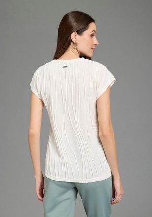 Bruno Banani V-Shirt mit V-Ausschnitt und Strukturmuster