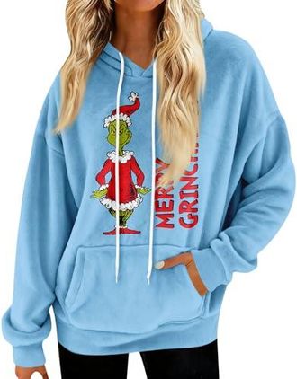 Generic Le Grinch Sweat A Capuche Femme Femmes Sweatshirts Vetement Vêtements Noel Plaid Adulte Polaire Pull Hiver The Pulls Christmas Pilou Moche 2025 Deguis