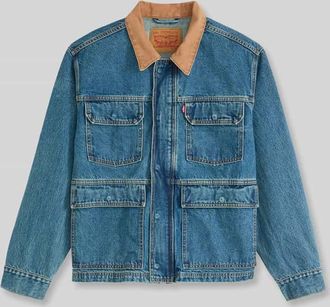 Levi's Relaxed Fit Jeansjacke aus reiner Baumwolle mit Cord-Kragen