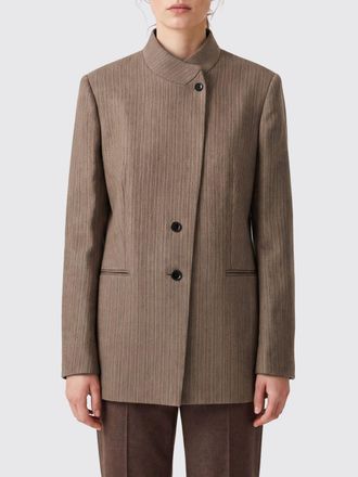 R&oacute;he Kurzer Zweireiher-Mantel in Slim Fit aus Schurwolle mit Stehkragen