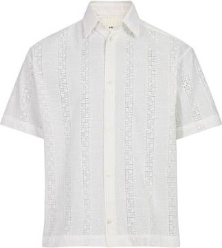 Saison 1865 Chemise Hint &agrave; manches courtes en coton