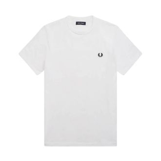Fred Perry Homme, Tops, Blanc, Taille: S Ringer T-shirt