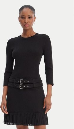 Morgan Strickkleid 261-RANOS Schwarz Slim Fit