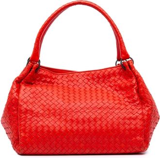 Bottega Veneta Shopper - Nappa Intrecciato Parachute Tote - Gr. unisize - in Rot - für Damen