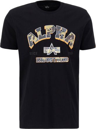 Alpha Industries Alpha Industries College Camo T T-Shirt für Herren Black
