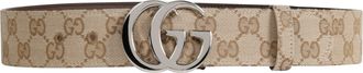 Gucci Flat Marmont Canvas Belt