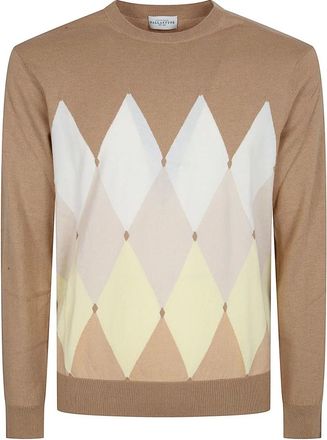 Ballantyne Homme, Pulls, Beige, Taille: 2XL R Neck Pullover