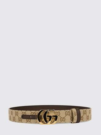 Gucci Ceinture r&eacute;versible GG Marmont en tissu jacquard et cuir avec boucle GG