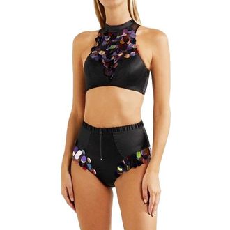 Agent Provocateur Reno Embellished High Neck Bra