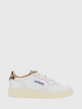 Autry Medalist Low Sneaker aus glattem Kalbsleder mit Kontrastdetails