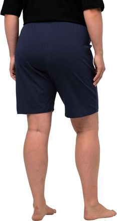 Ulla Popken Damen große Größen Übergrößen Plus Size Jerseyshorts, Taschen, Elastikbund dunkelblau 50+ 818396707-50+