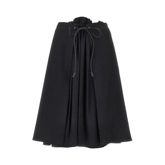 Moncler Wool gabardine midi skirt Woman 42