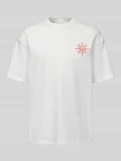 adidas Originals T-Shirt aus Leinen mit R&uuml;ckenprint