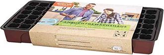 Siena Garden Anzuchthaus XL 545x280x65 mm mit Topfplatte mit 72 Töpfen Ø3,5 cm