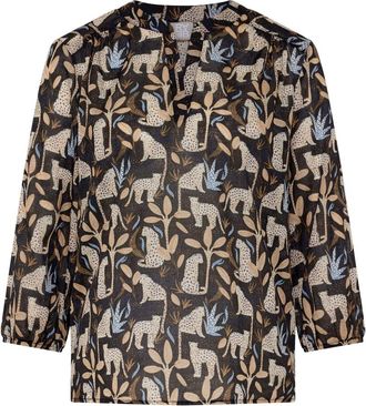 Rabe Femme, Blouses et Chemises, Multicolore, Taille: 40 FR Blouse &agrave; encolure fendue