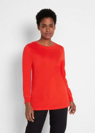 Bonprix Longshirt (Packung, 5-tlg) Langarm, aus reiner Baumwolle, mit abgesetzten B&uuml;ndchen am &Auml;rmel