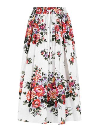 Dolce & Gabbana Jupe Midi - Blanc