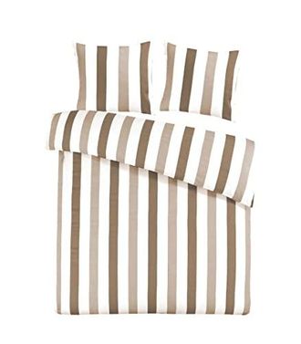 Papillon Scott Bettbezüge Sand, Baumwolle, 140 x 200/220 cm