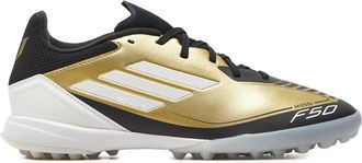 adidas Fu&szlig;ballschuhe adidas F50 League Messi Turf IG9282 Goldfarben