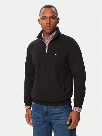 Tommy Hilfiger Sweatshirt Tipping Terry MW0MW44943 Schwarz Regular Fit