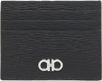 Ferragamo Homme, Accessoires, Noir, Taille: ONE Size Porte-cartes Revival Gancini
