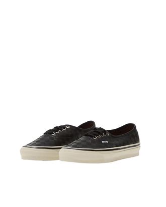 Vans Mens Sneakers Lx Authentic Blackout Leather Trainers
