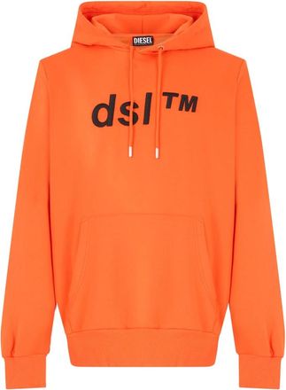 Diesel Homme, Sweatshirts et sweats &agrave; capuche, Orange, Taille: XS Sweat &agrave; capuche