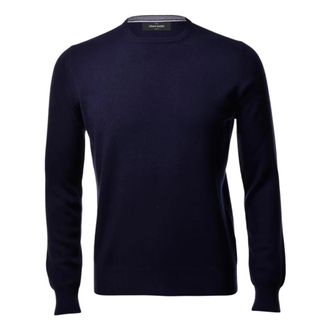 Gran Sasso Paricollo Rundhals-Strickware - - Knitwear - Herren - Blau - 2XL