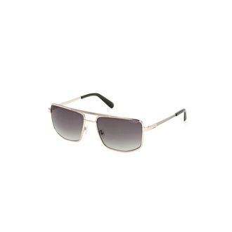 Guess Homme, Accessoires, Jaune, Taille: 57 MM Metal Navigator Lunettes de soleil