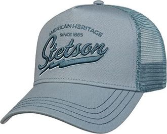 Stetson Casquette trucker pour homme - Casquette en maille réglable - Casquette de baseball avec empiècement en maille - Pour le printemps/été - Casquette à v