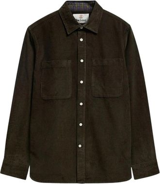 Barbour Authentic Cord Shirt - - Shirts - Herren - Gr&uuml;n - L