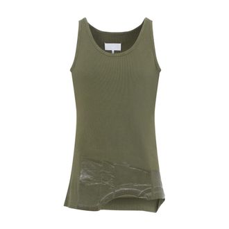 Maison Margiela &Auml;rmelloses Strickoberteil - - Knitwear - Herren - Gr&uuml;n - L