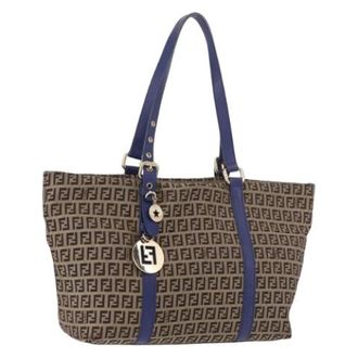 Fendi Pre-owned Vintage Zucchino Canvas Tote Bag - Femme - Pre-owned - Brun - Taille: ONE Size