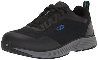 Keen Mens Sparta 2 Low Alloy Toe Industrial Work Sneakers, Brilliant Blue/Black, 14 Wide