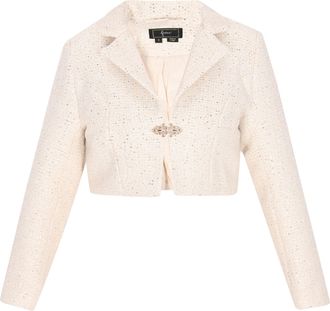 Faina Jacke Frauen cremefarben