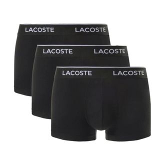 Lacoste Homme, Sous-v&ecirc;tements, Noir, Taille: M Tripack Boxers Coton Stretch