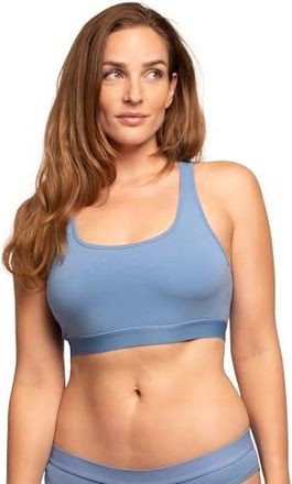 Danish Endurance Brassières en Coton Bio, Ultra Douces et Confortables, pour Femme, Lot de 1 ou 3, Bleu Clair (1x), S