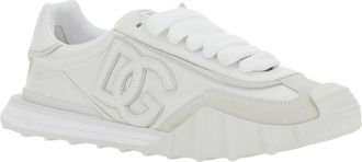 Dolce & Gabbana Leather Low-Top Sneaker - White