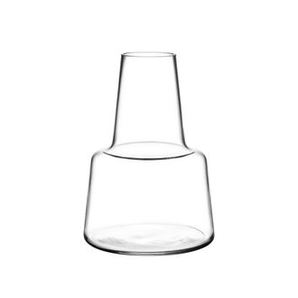 Holmegaard Vase mittel Hals H12 cm Flora aus mundgeblasenem Glas, klar