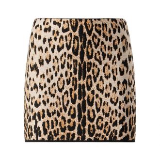 Roberto Cavalli Minikleid mit Jaguar-Print - - Skirts - Damen - Braun - S