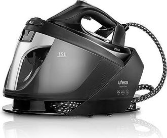 Ufesa Bügeleisen Dampfstation Digital care, 2600 W, 7 Bar, Bügeleisen Dampf Vertikal und Horizontal, Dampfstoß 325 g, Tank 1,5 L
